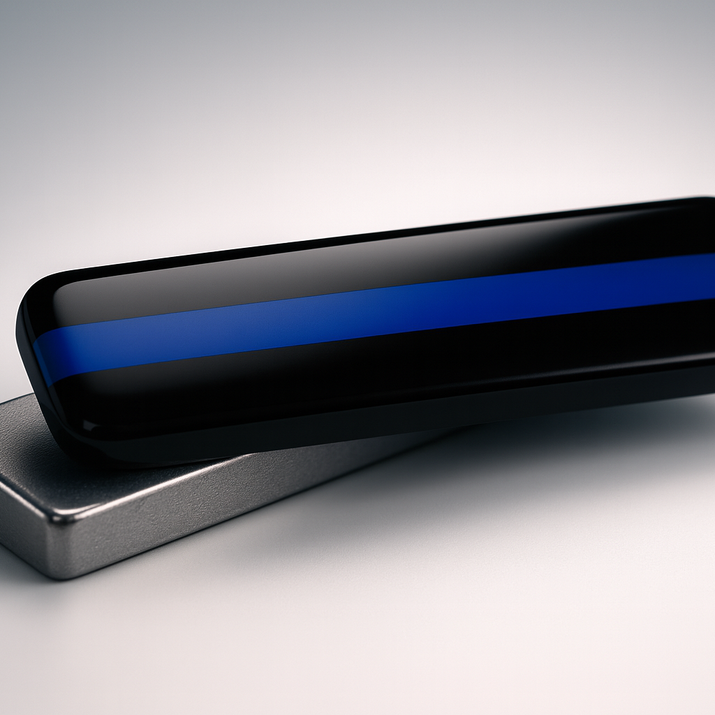 Police Officer Thin Blue Line | Magnetic Mourning Badge Band | My Mour ...